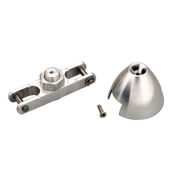 グライダー用折ペラスピンナーハブセット。Tahmazoブランドのスピンナーとハブ、ヨークのセット。お好みのブレードを取り付けてご使用ください。【セット内容】☆スピンナー部分　　　 AT30/8(48730)   直径30mm　アルミ・ターボ...