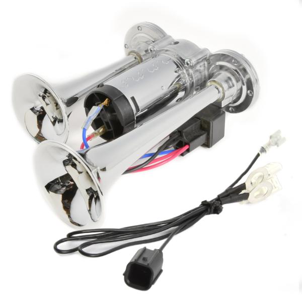 爆音注意！ポンプヤンキーホーン！db（デシベル） 130DB【確認事項】※汎用品です。取り付け位置により配線延長加工が必要な場合があります。※取付の際は開口部を下向きにお取り付けください。※取付説明書は付属していません。※輸入品の為、製品に...