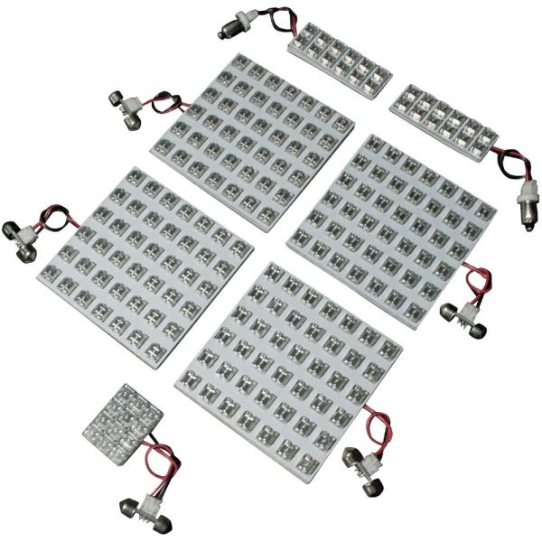 RIDER0669【セット内容】フロント：2×6連(2個) 端子形状：G14センター：42発(2個) 端子形状：T10×31スライドドア：3×4連 端子形状：T10×31リア：42発(2個) 端子形状：T10×31合計7ピース204発(FL...