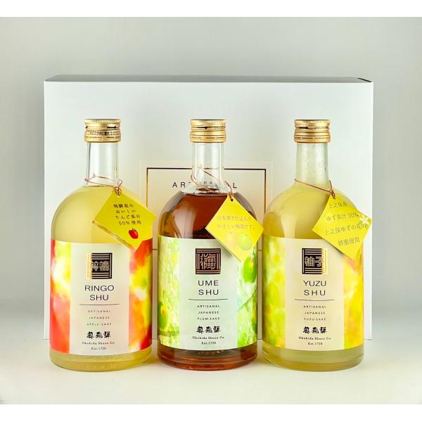 [ゆず酒]弊社の純米酒をベースに、ゆずの名産地岐阜県関市上之保のゆず果汁と柚の花から採取した蜂蜜を使用しました。ゆず果汁は贅沢に３０％も使用し、フレッシュでジューシーな味わいをお楽しみ頂けます。[うめ酒]岐阜県産の青梅を、弊社自慢の日本酒に...