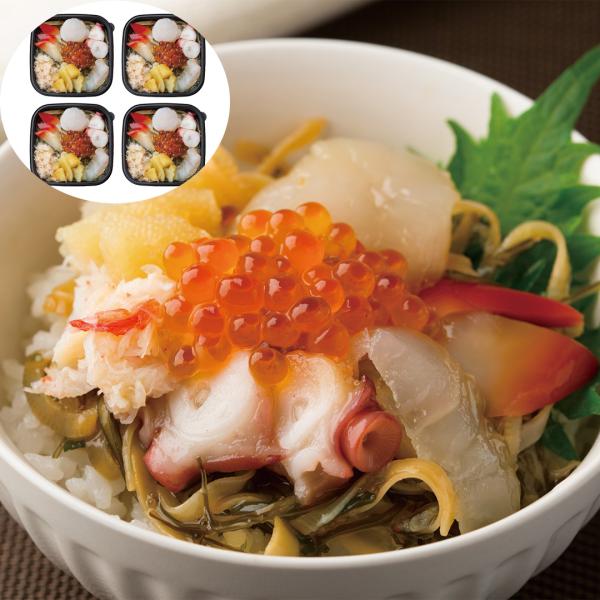 ７種類の海鮮具材をあしらった豪華松前漬けです。個食タイプになっております。