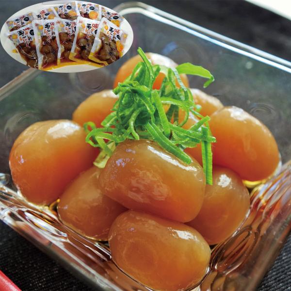 開封後、直ぐに食べられます。冷やしても、温めても、そのままでも美味しく召し上がれます。こんにゃくの芯までしっかり味が染み込んでいます。こんにゃくを丁寧に下処理した後で、味付けをしていますので後味さっぱりの玉こんにゃくに仕上がっています。お好...