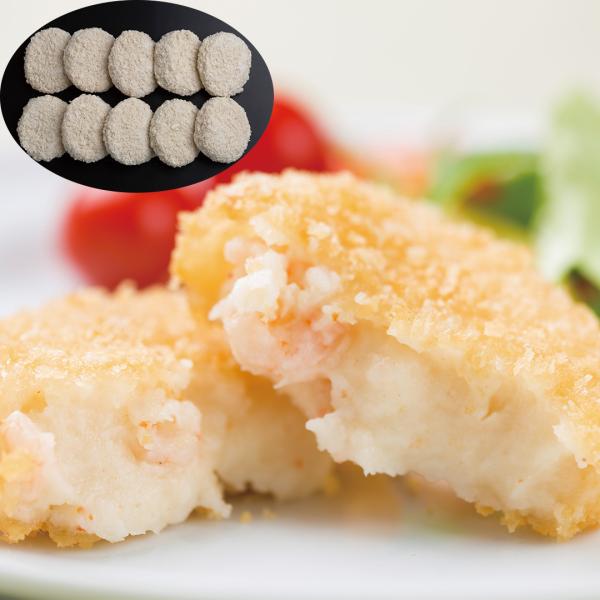 2020年食べログ洋食『百銘店』に選ばれた黒毛和牛一頭買いの洋食店「ＲＥＶO」。レストランメニューとして提供しているエビクリームコロッケを太田創一オーナーシェフ監修の下、忠実に再現しました。プリプリのエビの食感がオリジナルのクリームコロッケ...