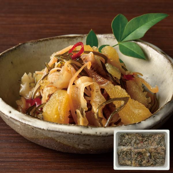 北海道の郷土料理である「松前漬け」は「するめ」と「昆布」の旨味が程よく引き出され温かいご飯にのせたり、酒の肴としても美味しくお召し上がりいただけます。本製品は素材自体の風味や色合いを活かす為、「白醤油」を使用しております。１袋130gに小分...