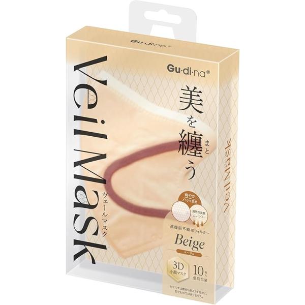 【商品説明：】・市場初のヴェール生地採用で従来の不織布マスクでは表現できなかった発色を可能にしたため、より美しく顔を覆い、ファッションに合わせて色を選べるラインナップです。・口元にあたる4層目に特許出願中の特殊な高通気性の不織布を採用し、業...