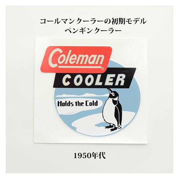 ・コールマンクーラーの初期モデル「ペンギンクーラー」のロゴです。・1950年代のクーラーです。・サイズ：縦74mm 横82mmランタン・ストーブ用補修シールです。オリジナルがボロボロでしたら、見栄えが良くなります。他にコールマンアイテムやキ...