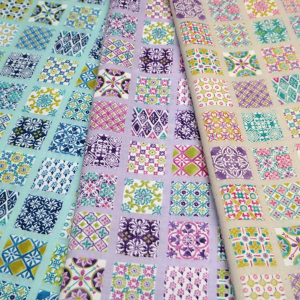 ゆうパケット(メール便)は、3ｍ【数量6】までお届け可生地幅105cm、長さ50cm あたりの価格です。綿 100％スクエアの中に北欧調柄がプリントされた針通りの良いスケア生地です。スクエアの大きさは、一辺が約2.5cmで、地色とサークル柄...