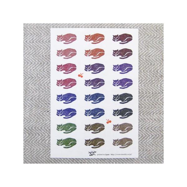 型染め作家 関美穂子さんデザインのノスタルジックな雰囲気のシールです。1シートに24片×5シート=120片あります。手紙やラッピング等に使えばおしゃれなアクセントに。＊こちらの商品はメール便にてお届け出来ます。■サイズ：シール/2.4×1....