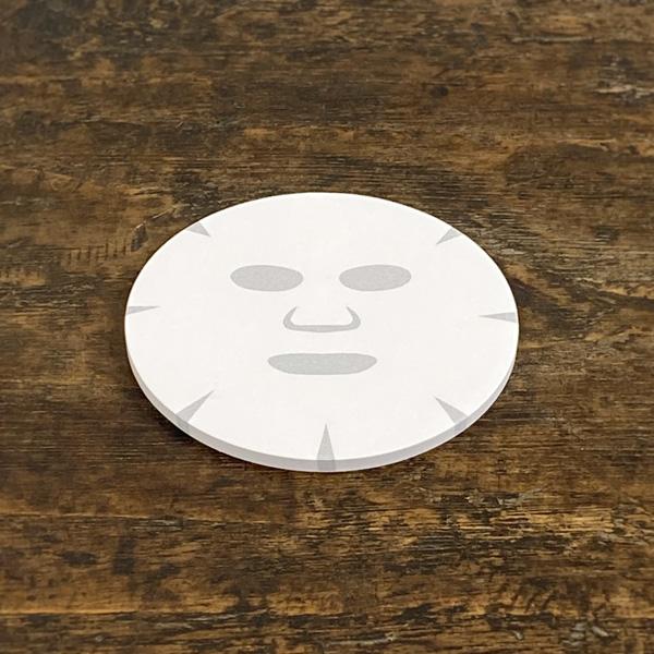 大人だからこそ楽しく使える文具・紙製品を提案するcobato（コバト）さんのふせんです。顔パックをイメージしたインパクトのあるデザイン。贈り物や伝言など、日常のちょっとしたシーンに添えるメッセージとして活躍します。＊メール便配送可。  ■サ...