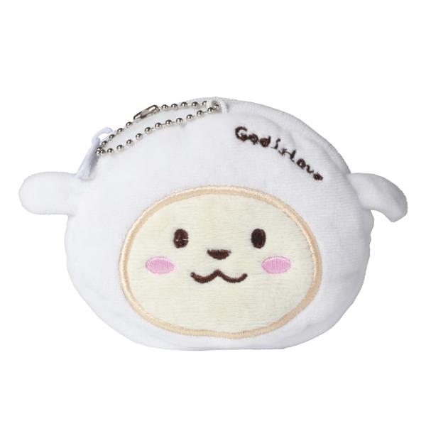 ふわふわ、もこもこな手触りのポーチです。ボールチェーン付きなので、小物入れや小銭入れにも！サイズ／タテ8.5×ヨコ12.7×奥行き4.5cm材質／ポリエステル中国製