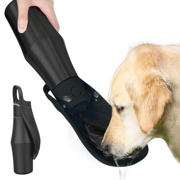 大容量＆幅広飲み口でどの犬種にも対応：犬の散歩などに便利な水飲み器は、750mlの大容量で大型犬でもゆったりと水分補給が可能な給水ボトル。水筒の広めの飲み口は、あらゆる犬種にフィットし、どこでも簡単に水を与えられます。片手操作で簡単給水：ウ...