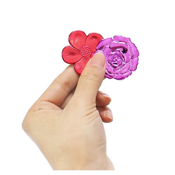大人気商品♪スーパーボールに混ぜてボリュームアップ！子供たちのやる気アップ♪♪【60個セット】 【商品名】ぷかぷかキラキラカラフルフラワー【商品サイズ】本体サイズ：H40×W40×D2mm【色・柄】60種アソート。色柄指定不可。【注意事項】...