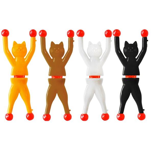 【商品名】ぺったぺったウォールにゃん【50個セット】【商品サイズ】パッケージサイズ：1個1個ヘッダー付OPP袋入本体サイズ：H90xW37xD6mm【色】4色アソート。色・柄の指定は出来ません。【注意事項】こちらの商品は業務用商材の為、不良...