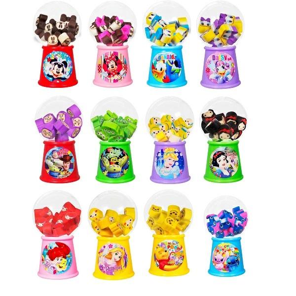 【商品名】ディズニーオールスターガチャガチャミニ消しゴム【24個セット】【商品サイズ】商品サイズ：H70×W40×D40mm【色】12柄アソート。色・柄の指定は出来ません。【注意事項】こちらの商品は業務用商材の為、不良品が出たとしても返品・...