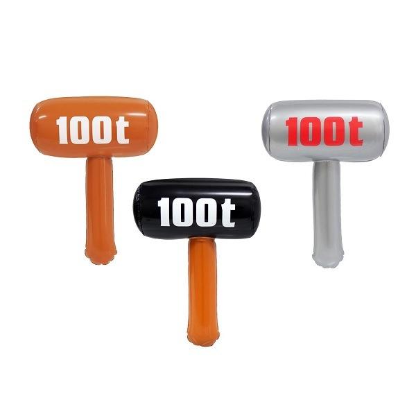 【商品名】100tエアーハンマー【12個セット】【商品サイズ】H340×W250×D100mm【色】3種アソート。色・柄の指定は出来ません。【注意事項】こちらの商品は業務用商材の為、不良品が出たとしても返品・交換・返金は一切出来ません。