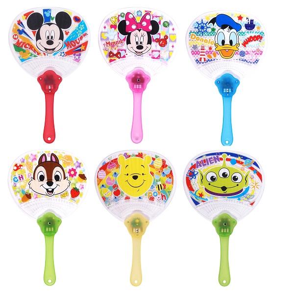 【商品名】ディズニー光るうちわ【part3】【12個セット】【商品サイズ】サイズ：H277×W168mm【色】6種アソート。色・柄の指定は出来ません。【注意事項】こちらの商品は業務用商材の為、不良品が出たとしても返品・交換・返金は一切出来ません。