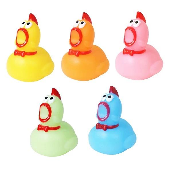 【25個】【商品名】ぷかぷかカラフルチキン【商品サイズ】本体サイズ：H45×W35×D35mm【色】5種アソート(黄色：9個、その他の色：各4個)。色・柄の指定は出来ません。【注意事項】こちらの商品は業務用商材の為、不良品が出たとしても返品...