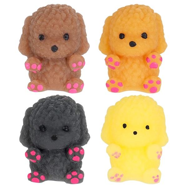 【商品名】ぷにぷにトイプードル【50個セット】【商品サイズ】本体サイズ：約H28×W24×D20mm【色】5種アソート。色・柄の指定は出来ません。【注意事項】こちらの商品は業務用商材の為、不良品が出たとしても返品・交換・返金は一切出来ません。