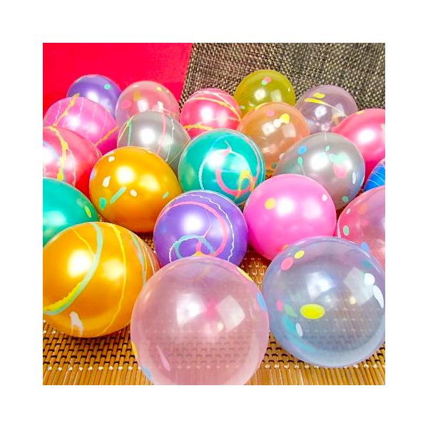 こちらの商品は、品質・あざやかさではNo.1の水ヨーヨーです。とても色々の種類の入った水ヨーヨーです。【セット内容】●ヨーヨー風船　100個●糸ゴム　100本●しばらずパッチンクリップ　100個●スタンド1個【注意事項1】こちらの商品は業務...