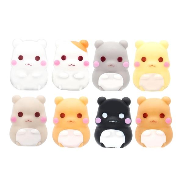 【商品名】ミニぷかハムちゃん【25個セット】【商品サイズ】本体サイズ：H34×W25×D25mm【色】8種アソート。色・柄の指定は出来ません。※笛はついておりません。※水に浮きます。【注意事項】こちらの商品は業務用商材の為、不良品が出たとし...