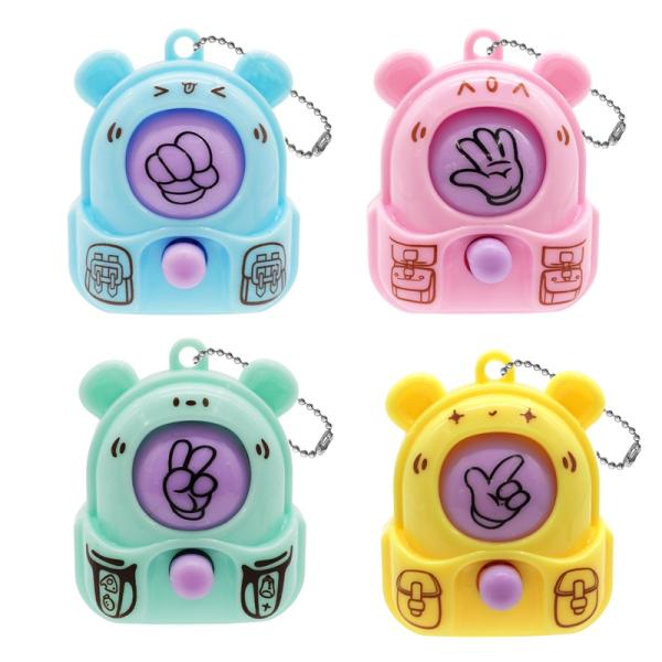 【商品名】じゃんけんリュックBC【24個】【商品サイズ】サイズ：約H42×W35×D30mm【色】4種アソート。色・柄指定不可。【注意事項】こちらの商品は業務用商材の為、不良品が出たとしても返品・交換・返金は一切出来ません。