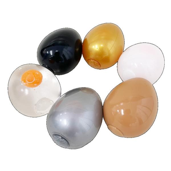 【商品名】ベタっと！たまご【12個セット】【12個BOX入で、透明袋で個包装有】【商品サイズ】本体サイズ：直径50×H70mm※6色アソート。色柄指定不可。【注意事項】こちらの商品は業務用商材の為、不良品が出たとしても返品・交換・返金は一切...