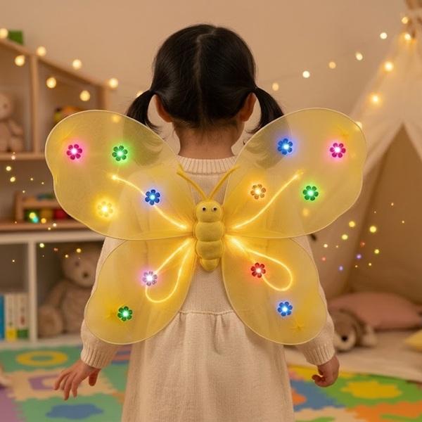 【商品名】光る妖精の羽【12個セット】【商品サイズ】羽根(広げた状態)：約羽根：H390×W480×D20mm【色】4色アソート。色柄指定不可。【注意事項】こちらの商品は業務用商材の為、不良品が出たとしても返品・交換・返金は一切出来ません。...