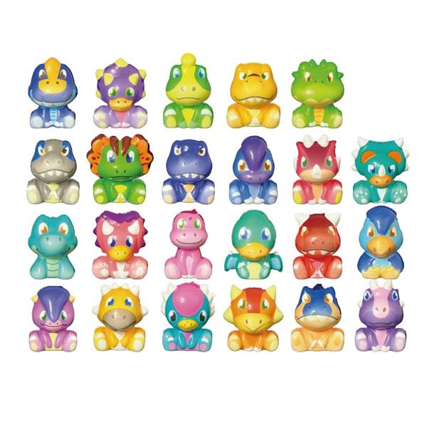 【商品名】かわいいスクイーズ恐竜アソート【12個セット】【商品サイズ】パッケージサイズ：H130×W80mm【色】アソート(写真を参考にして下さい)。色の指定は出来ません。【注意事項】こちらの商品は業務用商材の為、不良品が出たとしても返品・...