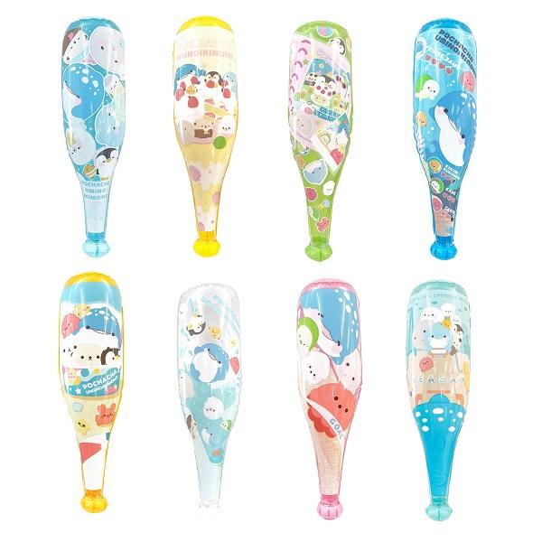 【商品名】ぽちゃぽちゃ海のいきものエアーバット【8個セット】【商品サイズ】本体サイズ：H400×W100mm【色】8種アソート。色・柄の指定は出来ません。【注意事項】こちらの商品は業務用商材の為、不良品が出たとしても返品・交換・返金は一切出...