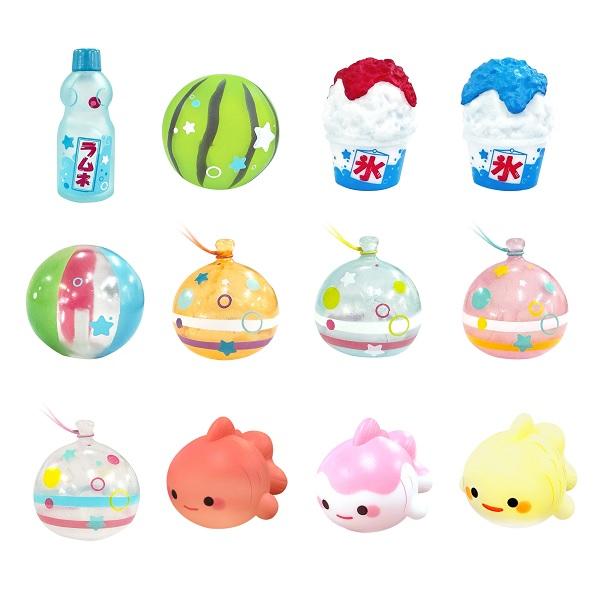 【商品名】ぷかぷか　きらら。なつまつり【50個セット】【商品サイズ】本体サイズ：H40〜60×W30〜44mm(サイズによって異なる。)【色】12種アソート。色・柄の指定は出来ません。【注意事項】こちらの商品は業務用商材の為、不良品が出たと...