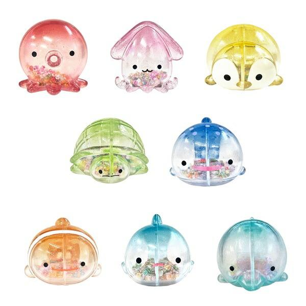 【商品名】シャカシャカアクア水族館 ルミナスカラー【商品サイズ】本体サイズ:H35×W35mm(種類によって異なる)【色】8種アソート。色・柄の指定は出来ません。【注意事項】こちらの商品は業務用商材の為、不良品が出たとしても返品・交換・返金...