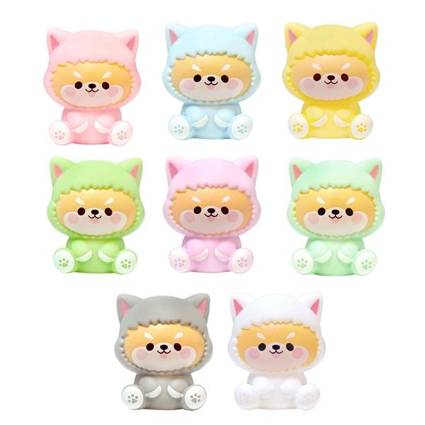 【商品名】ぷかぷかパステルもこもこ柴犬【50個】【商品サイズ】本体サイズ：H45×W40×D35mm【色】8種アソート。色・柄の指定は出来ません。【注意事項】こちらの商品は業務用商材の為、不良品が出たとしても返品・交換・返金は一切出来ません。