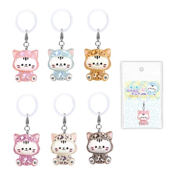 【商品名】もこもこにゃんこアニマル柄デコレーションワンポイントチャーム【24個セット】【商品サイズ】本体サイズ：H30×W20×D10mm【色】6種アソート。色の指定は出来ません。【注意事項】こちらの商品は業務用商材の為、不良品が出たとして...