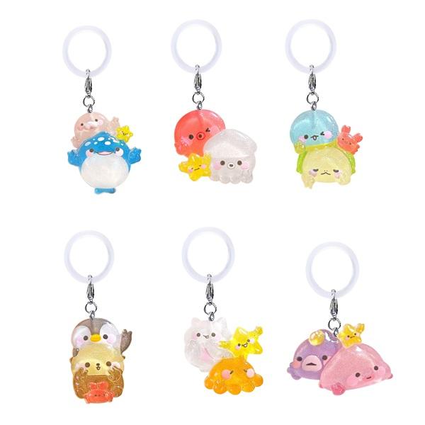 【商品名】ぽちゃちゃすいぞくかんフレンズデコレーションワンポイントチャーム【50個セット】【商品サイズ】本体サイズ：H30×W25×D5mm【色】6種アソート。色の指定は出来ません。【注意事項】こちらの商品は業務用商材の為、不良品が出たとし...
