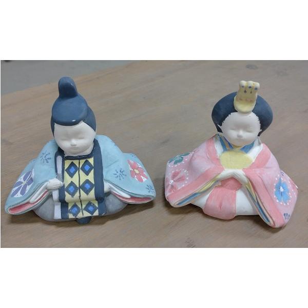 生寸法　男雛　105×60×95H（mm）　　　　女雛　103×70×95H（mm）