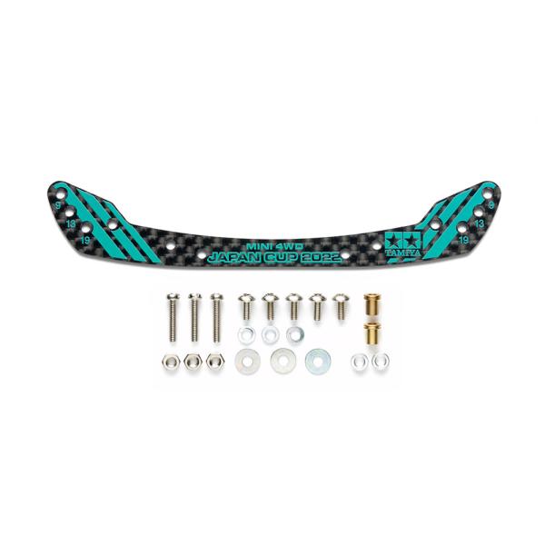 【発売日：2022年10月01日】マシンの性能アップやセッティングに役立つパーツです9mm、13mm、19mmのローラーをワイドにセットできる、軽く強度の高い1.5mm厚のカーボン製ステー。レーシーなカーボンパターンに、タミヤマークやJ-C...