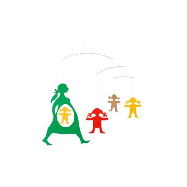 　赤ちゃんがおなかにいるお母さんのかたちと元気な少女たちの喜びが空間を彩るデザインです。お部屋にモビールを飾って、これから兄弟が生まれる子どもたちや赤ちゃんと一緒に生命の神秘と喜びを感じてみてはいかがでしょう。　世界の数々の美術館やショップ...