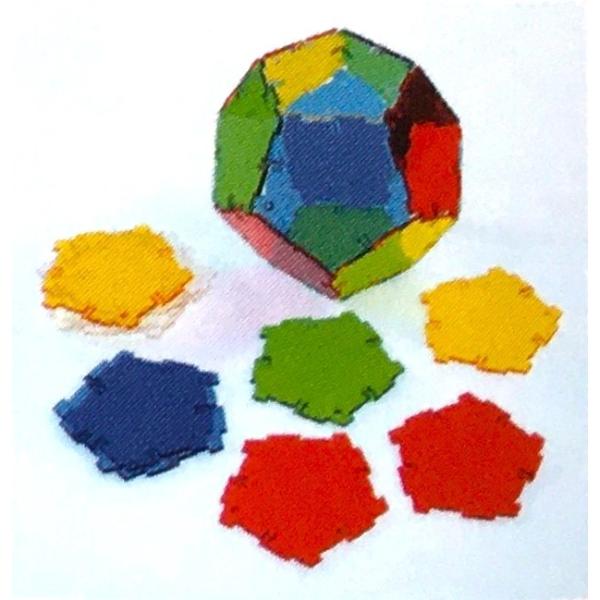 　ポリドロン クリスタル・五角形のみのパーツセットです。造形が大きくなってきて、パーツが足りなくなってきたときの補充用として最適です。■内容　　　　　五角形 x 24■カラー　　　　赤・青・黄・緑・透明■サイズ　　　　一辺：7.5cm、厚み...