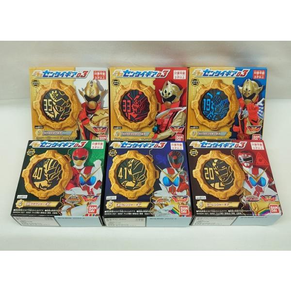 SGセンタイギア03の6種(各1個)セットでの販売です。【セット内容】1.センタイギア 35 ツーカイザーギア2.センタイギア 33 ツーカイカッタナーギア3.センタイギア 19 ツーカイリッキーギア4.センタイギア 40 ジュウオウジャー...