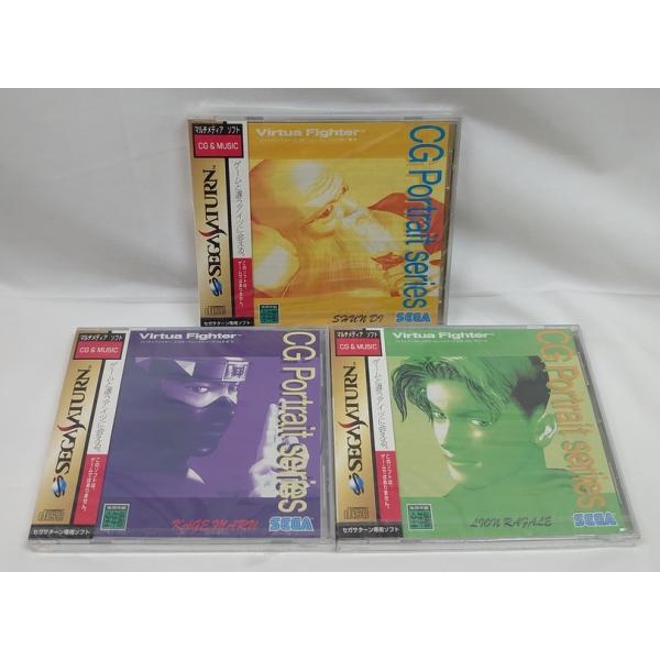 バーチャファイターCGポートレートシリーズ 3枚セット。【セット内容】Vol.7 舜帝Vol.8 リオン・ラファールVol.9 影丸【セガサターン専用ソフトです。】CGと音楽のマルチメディアソフトです。ゲームではありません。セガサターン本体...