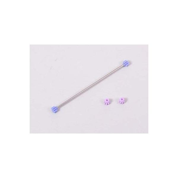 【マシンの性能アップやセッティングに役立つパーツです】軽く、強度に優れた中空パイプ構造を採用したステンレス製プロペラシャフトです。キット付属のシャフトに比べて重さは約2/3と軽く、モーターパワーをスムーズに前後のタイヤに伝え、ダッシュ力を高...