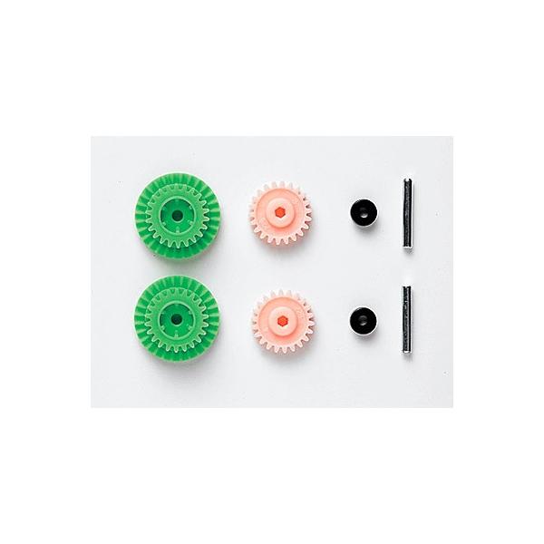 【マシンの性能アップやセッティングに役立つパーツです】ナイトロサンダーやナイトロフォースに小径タイヤを装着した時に組み合わせる3.5:1のギヤセットです。トップスピードを落とすことなく、マシンの低重心化が可能になります。【スペック】ギヤ比3...