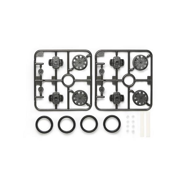 ●スムーズなコーナリングを生み出すワンウェイホイールに、軽量でギャップに強いローハイトタイヤを組み合わせました。 ●ミニ四駆PROをはじめミニ四駆各車に取り付けられます。