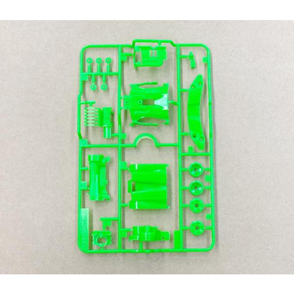 ミニ四駆FM-Aシャーシ用Aパーツ（ギアカバー） 蛍光グリーンのばら売り単品販売です。「レイザーバック」「カッパーファング ブラックスペシャル」などに採用されています。＊＊＊＊＊＊＊＊＊＊＊＊＊＊＊ギア　ギヤ　FM-Aシャーシ