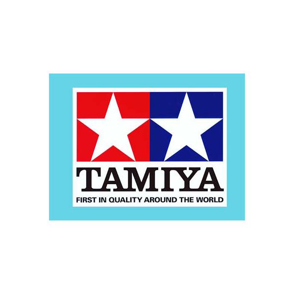 表面に光沢仕上げを施した、タミヤロゴと星マークのステッカーです。★サイズ 縦155×横200mm