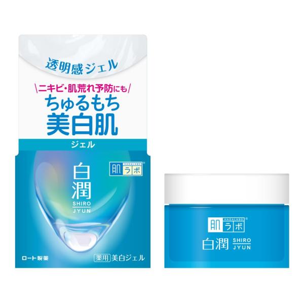 無香料・無着色。鉱物油・アルコール（エタノール）・パラベンフリー内容量：100g剤形：ジェル有効成分：トラネキサム酸、アラントインうるおって、ちゅるんと透明感のある肌へ導く薬用美白ジェル