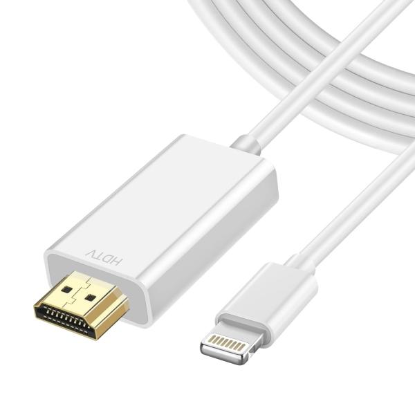 【iPhone HDMI変換ケーブル】:本ライトニング HDMI は高性能チップが採用しており、Lightning端子デバイスとHDMI端子が備えたモニター、テレビ、プロジェクターなどを接続して大画面表示を実現します。iPhone14/13...