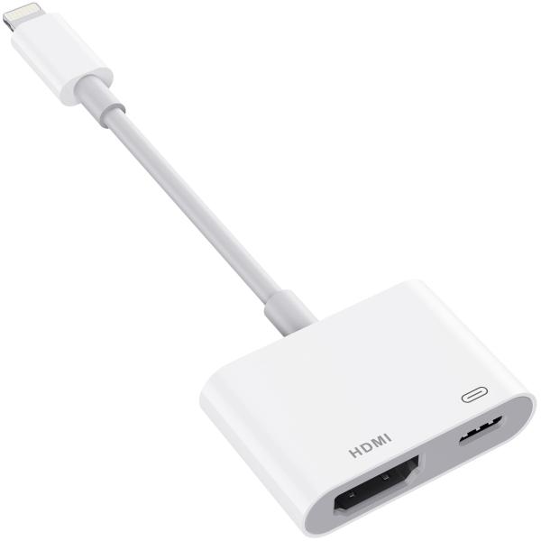 【フルHD 1080P高精細＆遅延ゼロ】MFi認証Lightning HDMI変換ケーブルは最新プロセッサーを搭載し、鮮明な1080P高解像度映像とクリア音声をリアルタイムで大画面へ転送。会議・プレゼン・ゲーム・映画鑑賞など幅広いシーンに対...