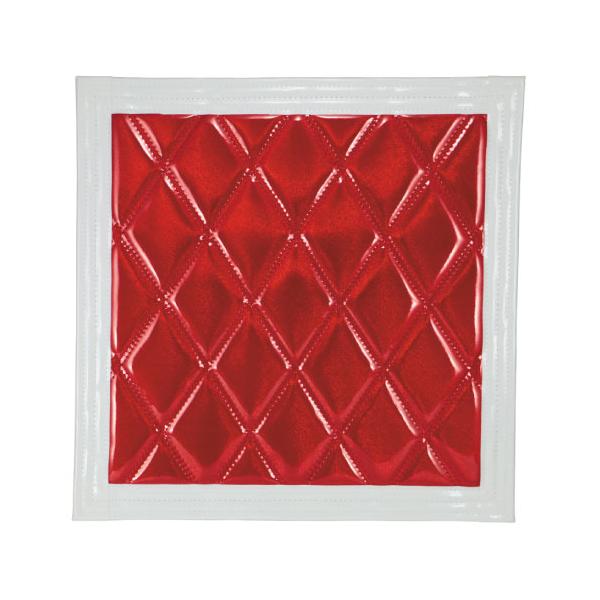 抜群の光沢とラメラメ感！！均等なWステッチ縫製！ステッチ幅　40mmタイプ：ダブルステッチ材質：PVC/ウレタン※写真は500×500の泥除けになります。