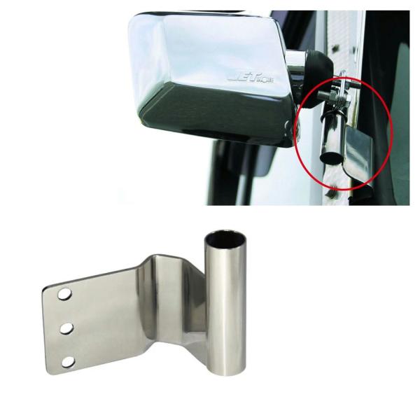 箱の上、車両上部等を写すためのステーです●種別 ピラ固定タイプ ●材質 ステンレス ●取付穴径(Φmm) (ミラー取付部)25 ●適合車種 ふそう大型スーパーグレートつり下げ式ミラー車用(H12.2〜) ●用途 外装パーツ ※取り付けする場...